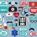 35 Medical Themed Party Photo Booth Props, Doctor Props, Love Medical ...