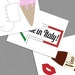 35 Italian Photo Booth Props, Italy Themed Party Props, Love Rome Party ...