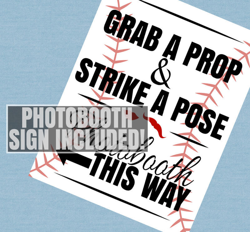 35 Baseball Party Props Baseball Party Theme Prop Printables - Etsy
