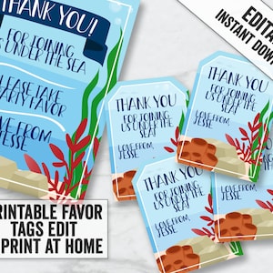 Under the Sea Party Bundle, Printable Under the Sea Birthday Pack ...