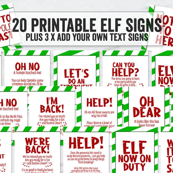 Elf Signs - Etsy