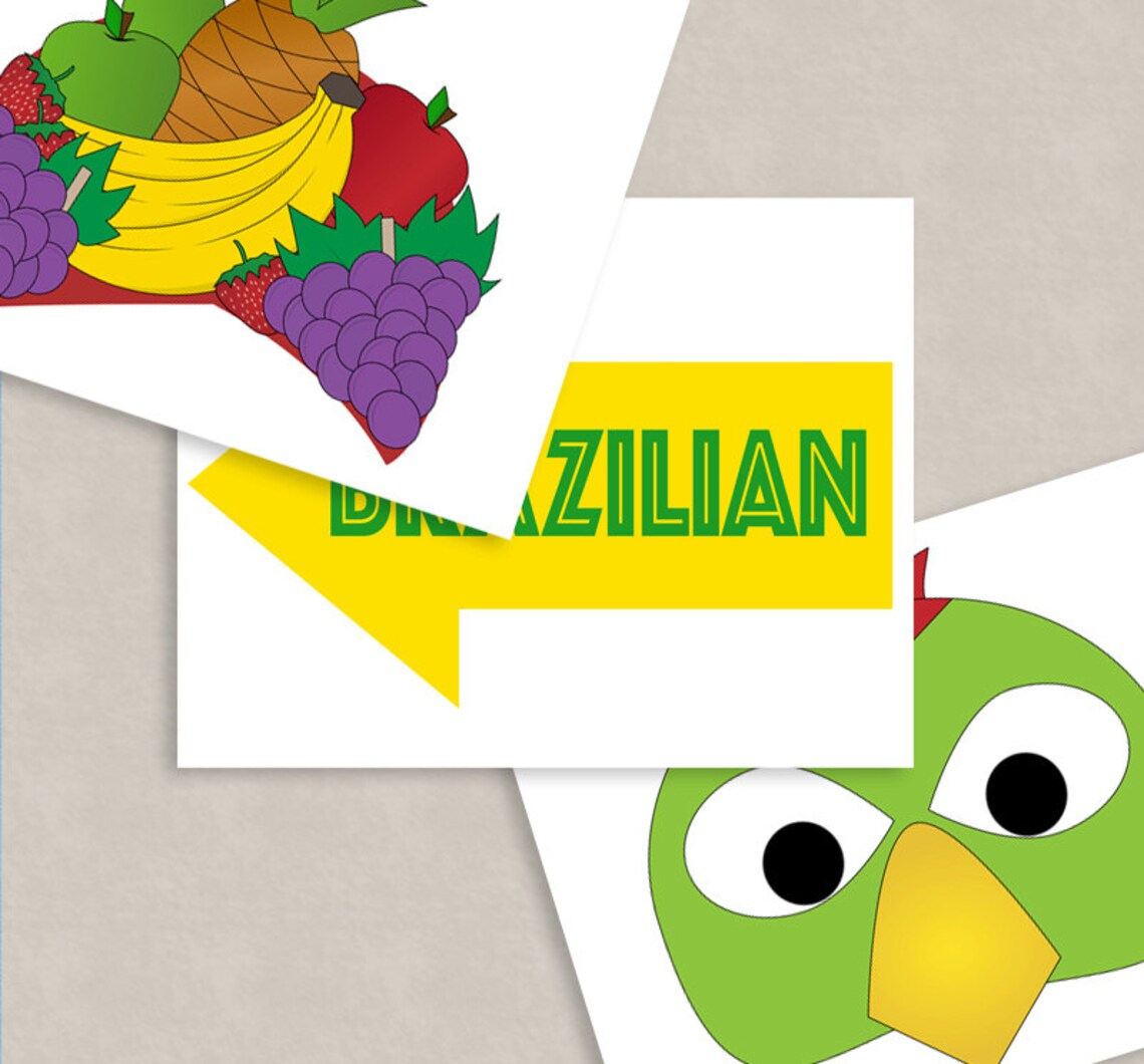 35 Brazil Party Theme Photo Booth Props, Brazilian Themed Party Props ...