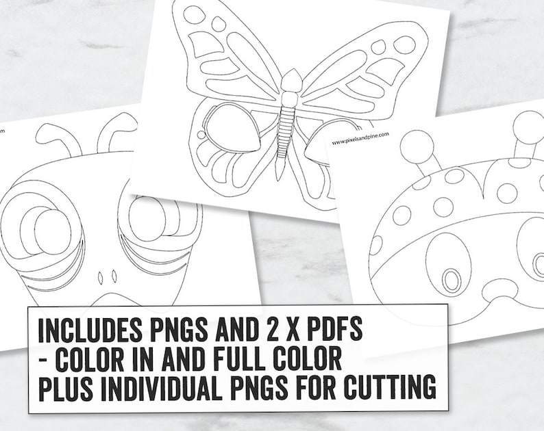 10 Insect Mask Printables Kid's Bug Masks Printable - Etsy UK