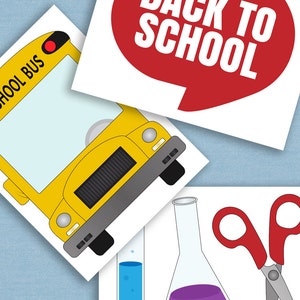 40 Back to School Printable Photo Props, First Day of School DIY ...