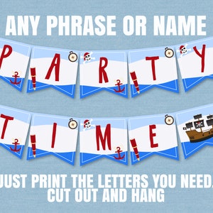 Printable Pirate Party Bundle, Editable Pirate Birthday Pack Set ...