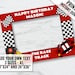 Printable Car Racing Selfie Frame, Add Your Own Text Red Race Car ...