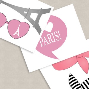 35 Paris Party Photo Props, Parisian Photobooth Party Ideas, Pink Paris ...