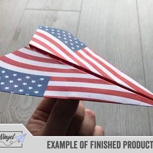 Editable 4th of July Paper Plane Template, Fourth July Airplane ...