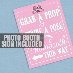 35 Princess Party Printable Props, Diy Princess Party Photobooth Decor ...