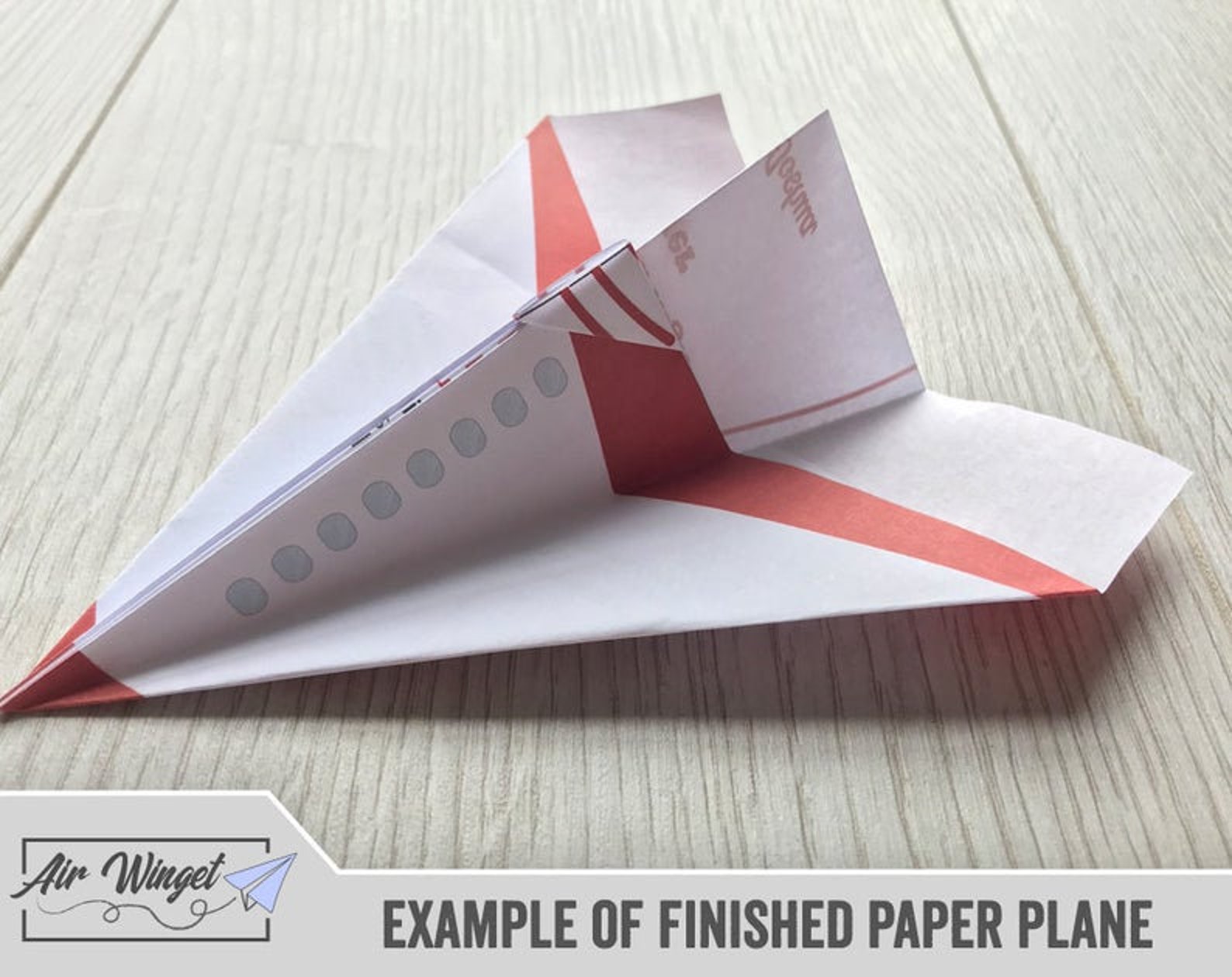 Airplane Paper Plane Template Editable Plane Card Template - Etsy UK