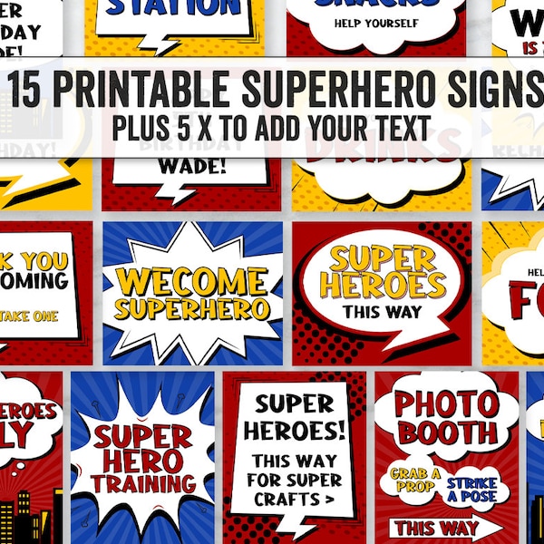 Super Hero Sign - Etsy
