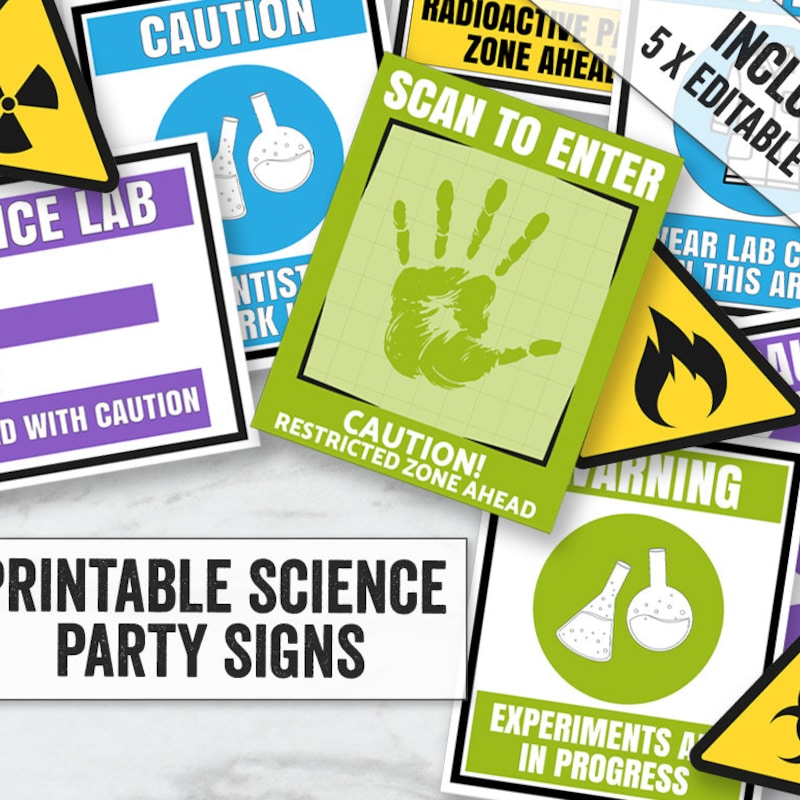 Science Day Printable - Etsy UK