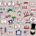 35 4th of July Props Printable Photo Booth Props American - Etsy