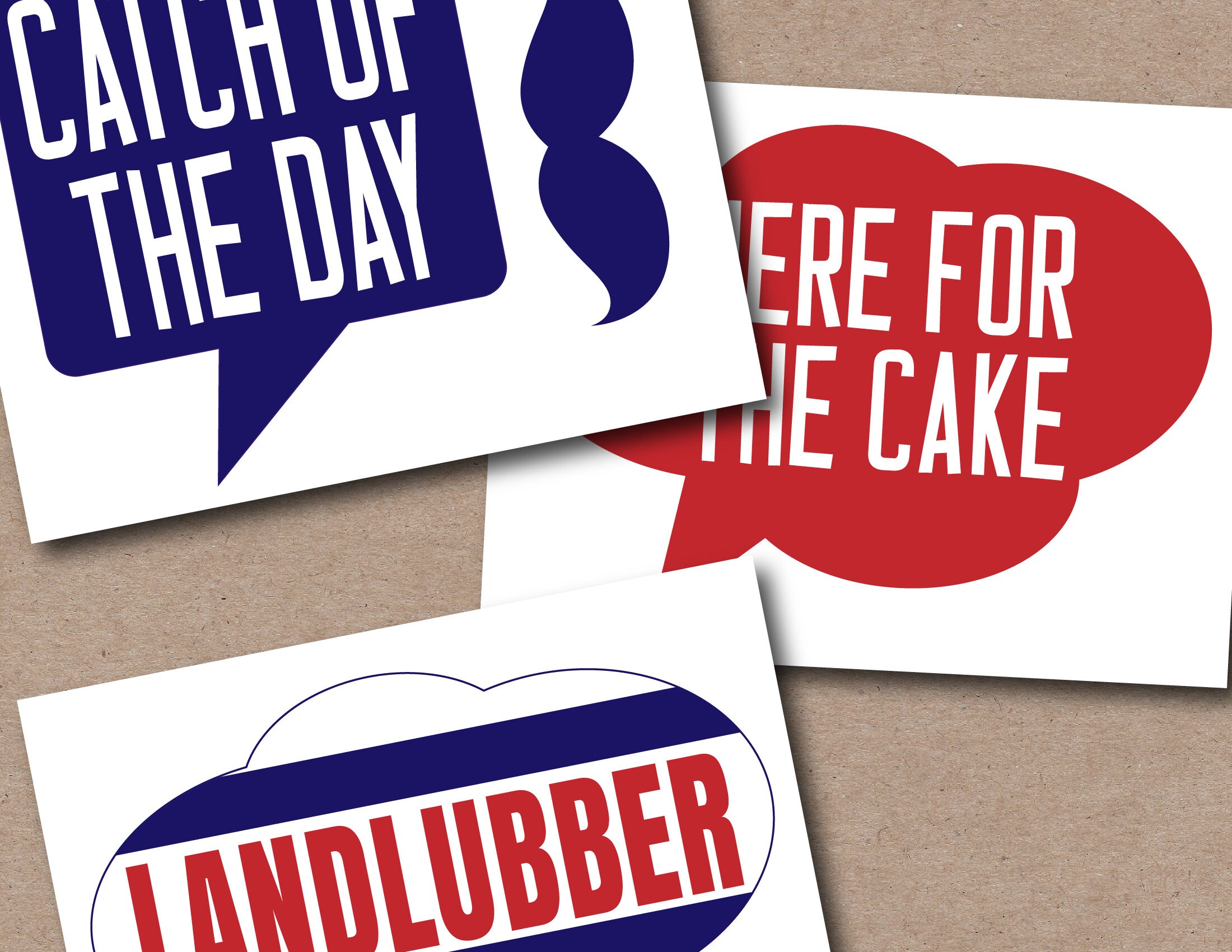 35 Nautical Wedding Photo Booth Printable Props Nautical - Etsy