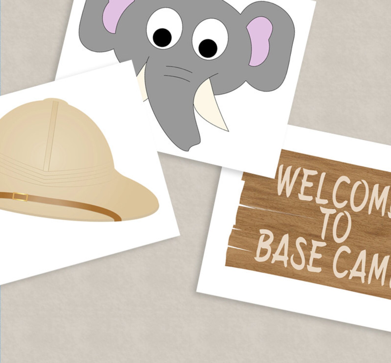 35 Safari Party Photo Props African Safari Photobooth Party - Etsy UK