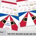 Printable Paper Plane Christmas Santa Template, Editable Christmas ...