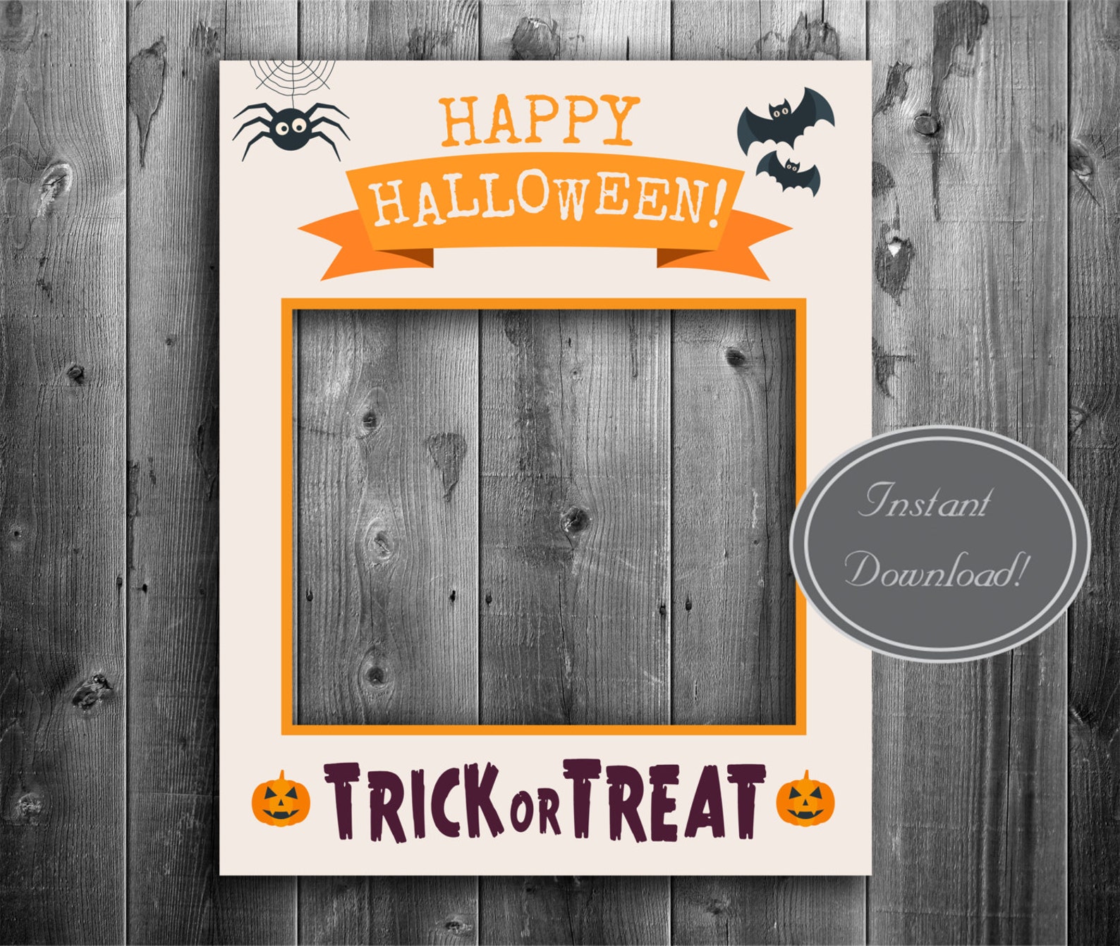 Halloween Photo Prop Instant Download Giant Photobooth Prop | Etsy