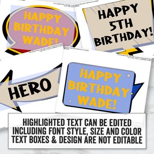 Superhero Photo Booth Props, Super Hero Comic Book Party Props ...