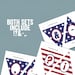 USA Flag Bunting, Alphabet Set of 2, Printable Flag Bunting ...