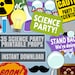 35 Science Party Photo Booth Props, Scientist Themed Photobooth Props ...