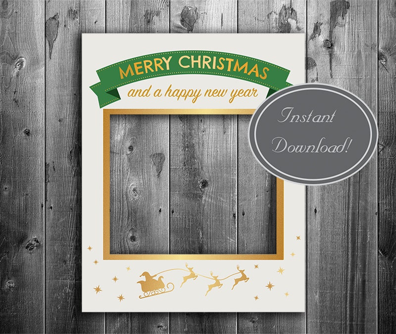 Christmas Photobooth Frame, Digital Download, Giant Photo Booth Prop ...