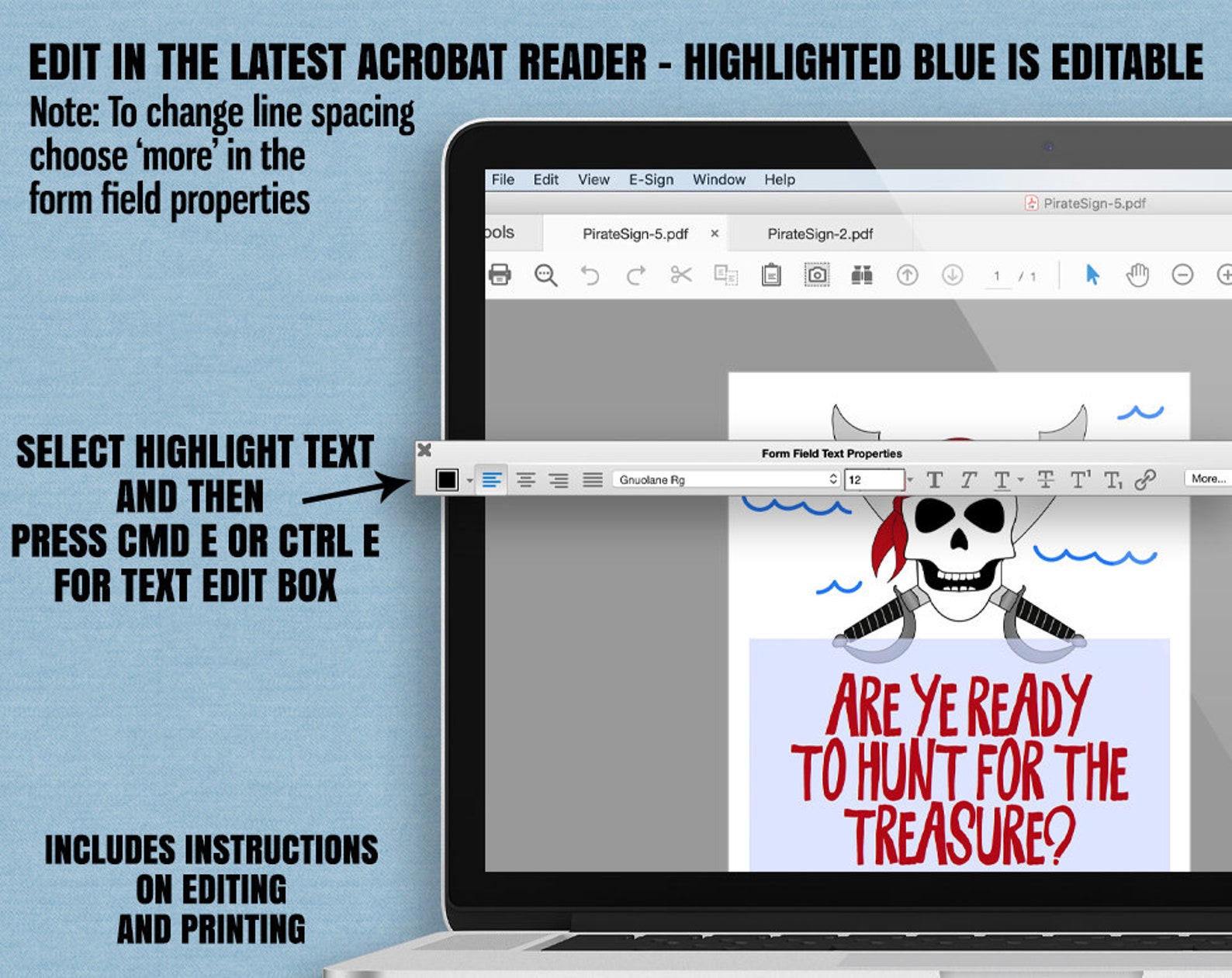 Printable Pirate Party Signs Printable Pirate Signs Editable - Etsy