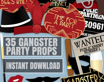 Gangster Photo Booth | Etsy