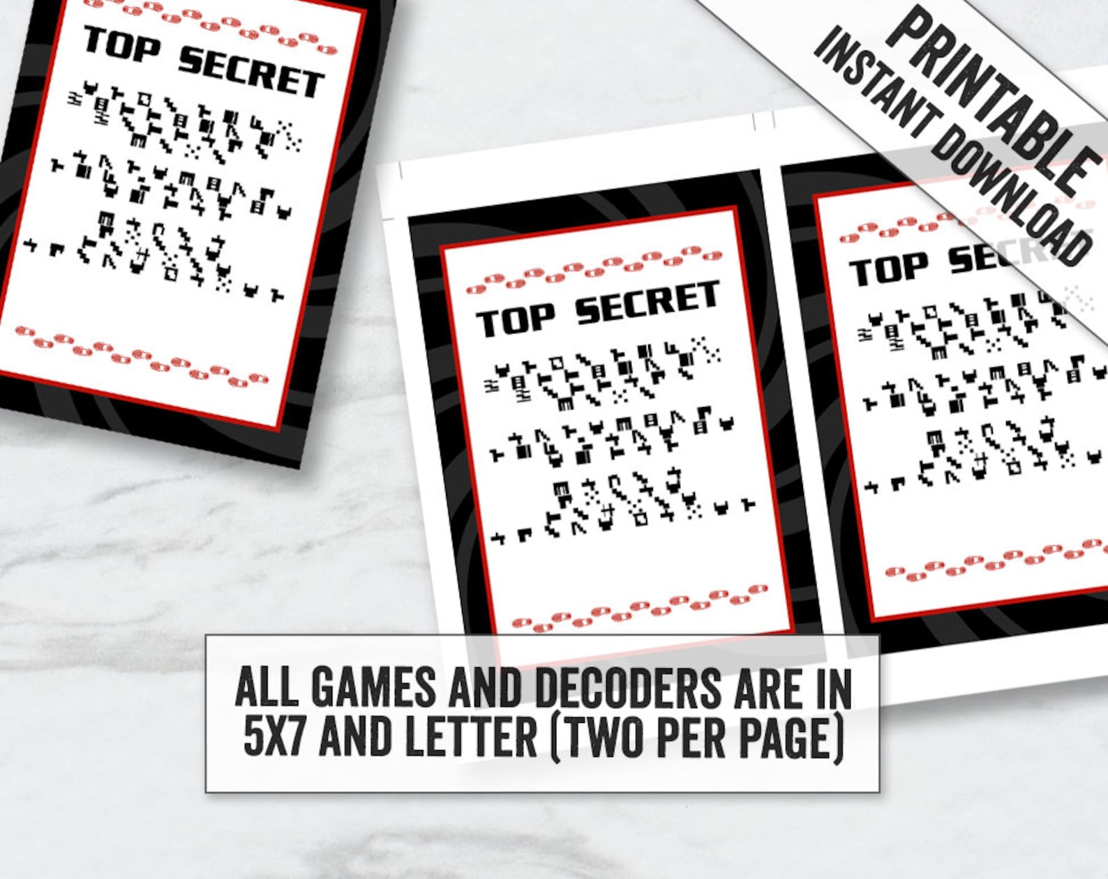 Editable Spy Games Printable Spy Party add your own text | Etsy
