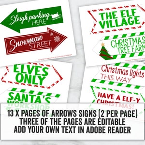Printable Christmas Arrows, Fun Digital Download Christmas Party Arrow ...