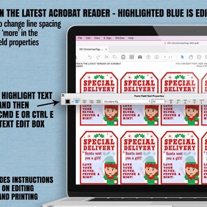 Printable Christmas Elf Tags, Printable Elf Christmas Special Delivery ...