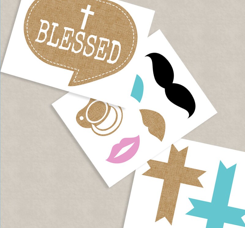 35 Rustic Christening Props Photobooth Props for Christening - Etsy UK