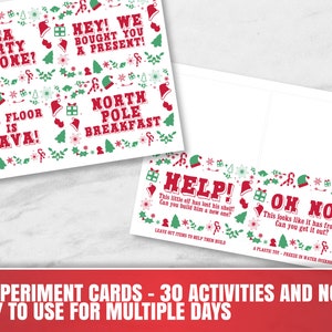 Printable Christmas Elf Notes and Activities, Printable Elf Notes ...