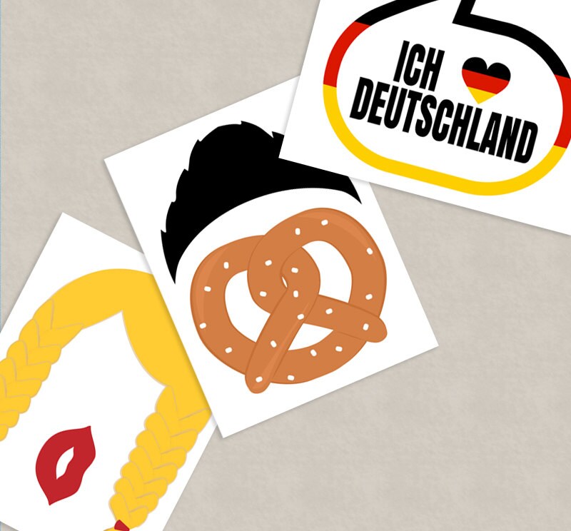 35 German Party Props, Printable German Themed Photo Booth Props ...