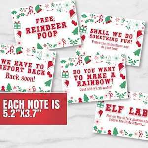 Printable Christmas Elf Notes and Activities, Printable Elf Notes ...