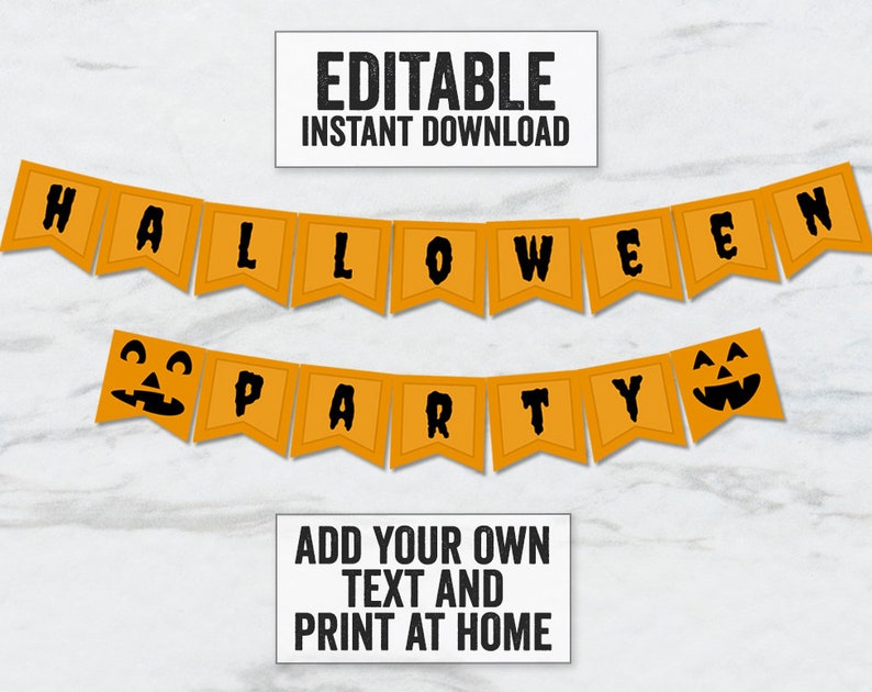 Editable Halloween Party Bundle, Printable Halloween Party Pack, DIY ...