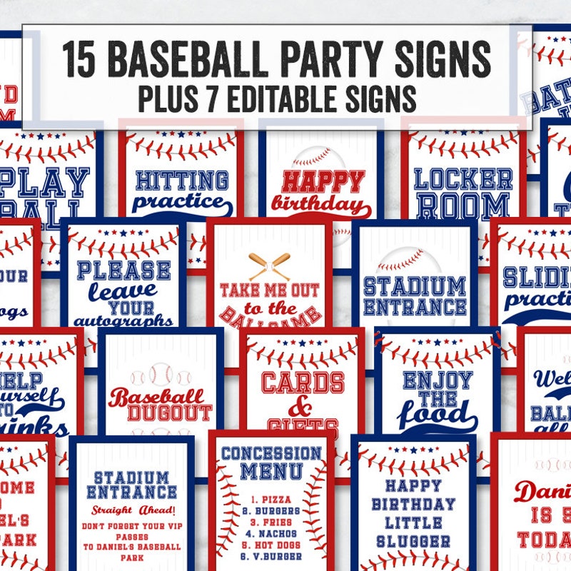 Baseball Signs - Etsy