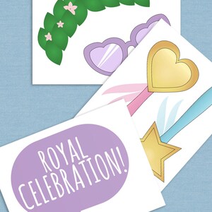 35 Princess Party Printable Props, Diy Princess Party Photobooth Decor ...