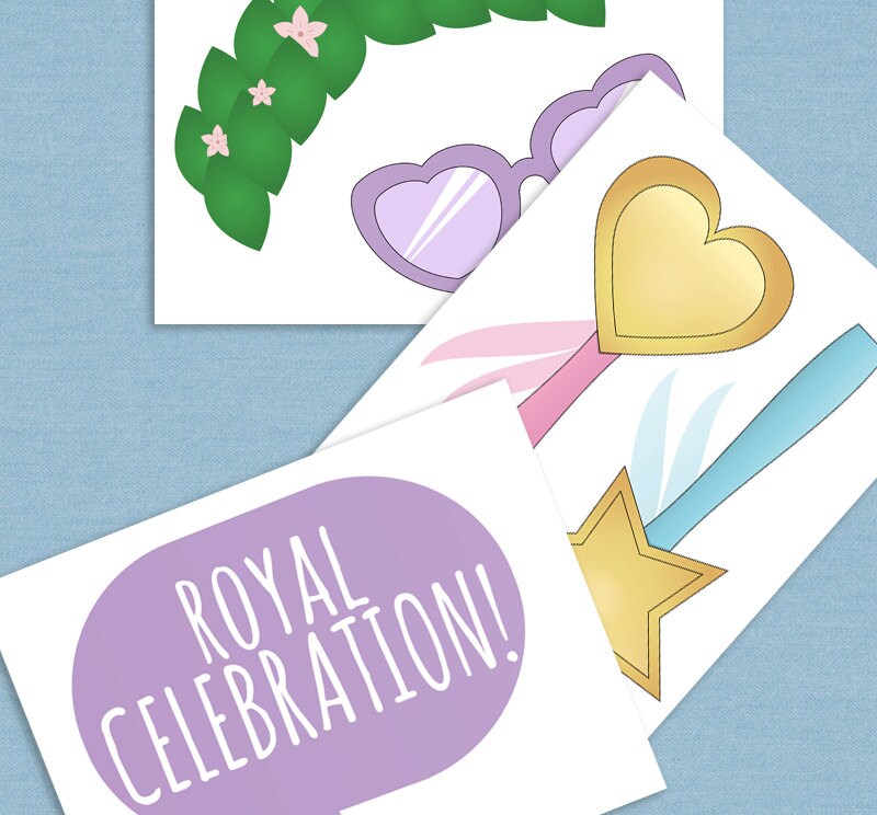 35 Princess Party Printable Props Diy Princess Party - Etsy