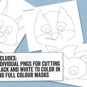10 Woodland Animal Mask Printables, Kid's Wildlife Crafts, Woodland ...
