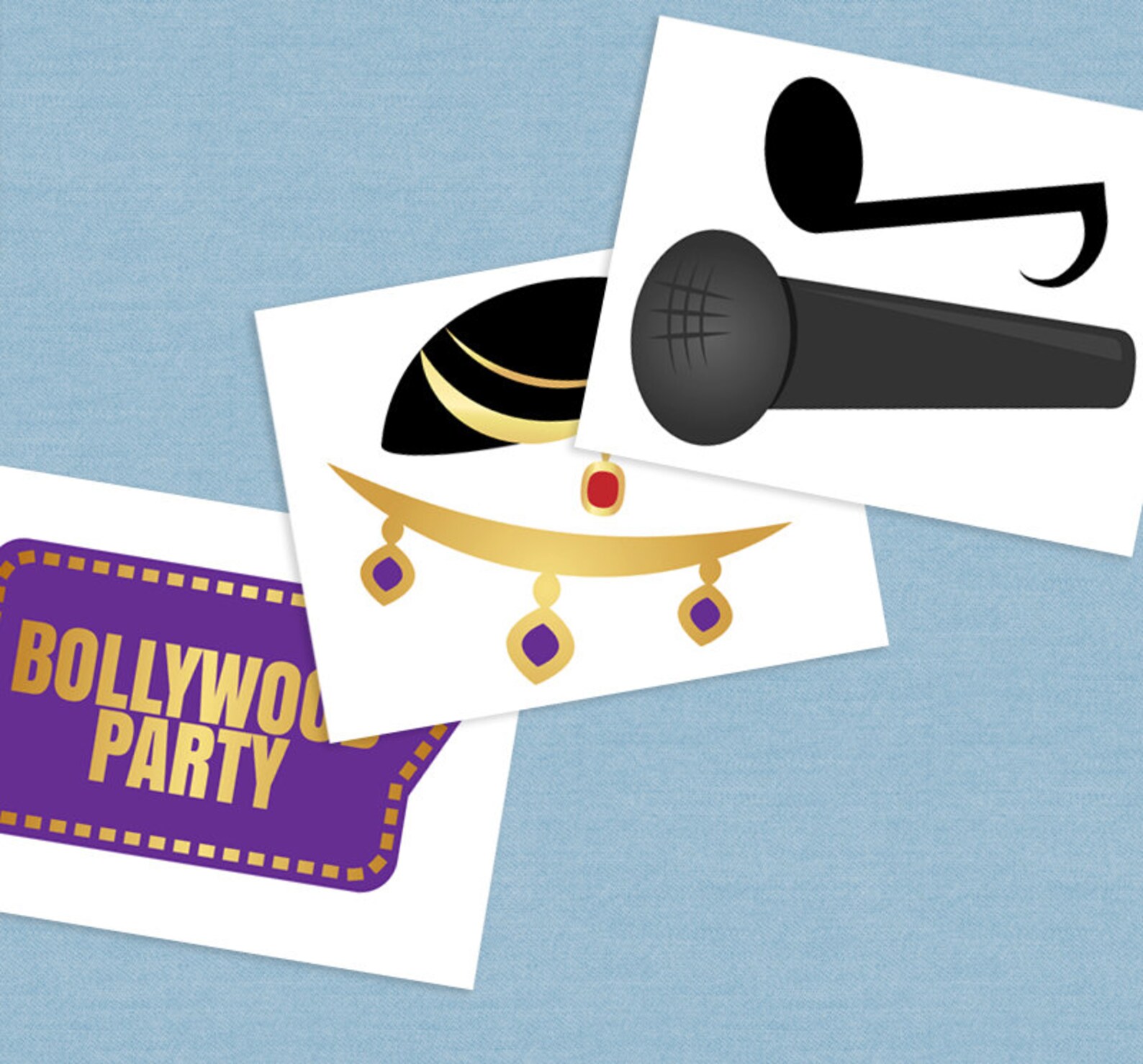 35 Bollywood Photo Booth Props, Bollywood Themed Party Props, Love ...