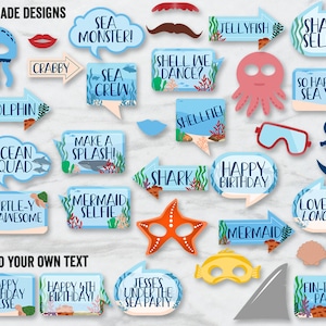 30 Printable Under the Sea Party Props, Under the Sea Photobooth Props ...