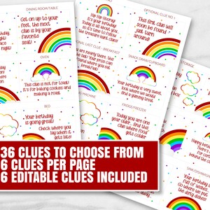 Editable Rainbow Party Bundle, Printable Rainbow Party Birthday Pack ...