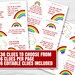 Editable Rainbow Party Bundle, Printable Rainbow Party Birthday Pack ...