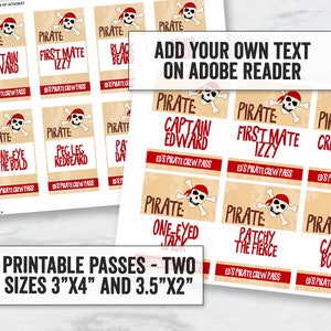 Pirate Printable Party Games, Pirate Name Sign, Printable Pirate Name ...