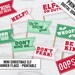 Printable Christmas Elf Flags, Christmas Mini Banners for Elves, Elf ...
