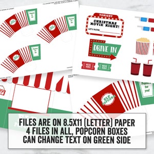 Christmas Elf Movie Night Printables, Instant Download Movie Night Elf ...