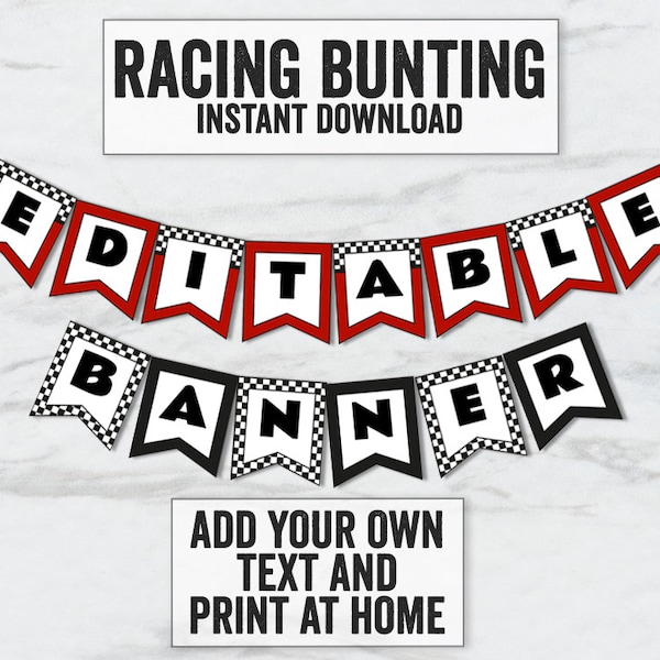 Racing Banner - Etsy