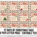 12 Days of Christmas Editable Tags, Printable 12 Days of Christmas Gift ...