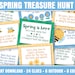 Printable Spring Treasure Hunt Clues, Instant Download Spring Treasure ...