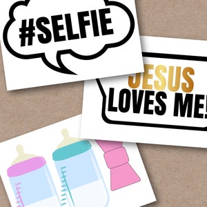 40 Christening Photo Booth Props, Props for Christening, Baby Baptism ...